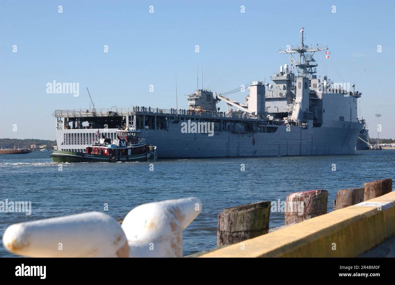 US Navy The dock landing ship USS Carter Hall (LSD 50) departs Naval ...