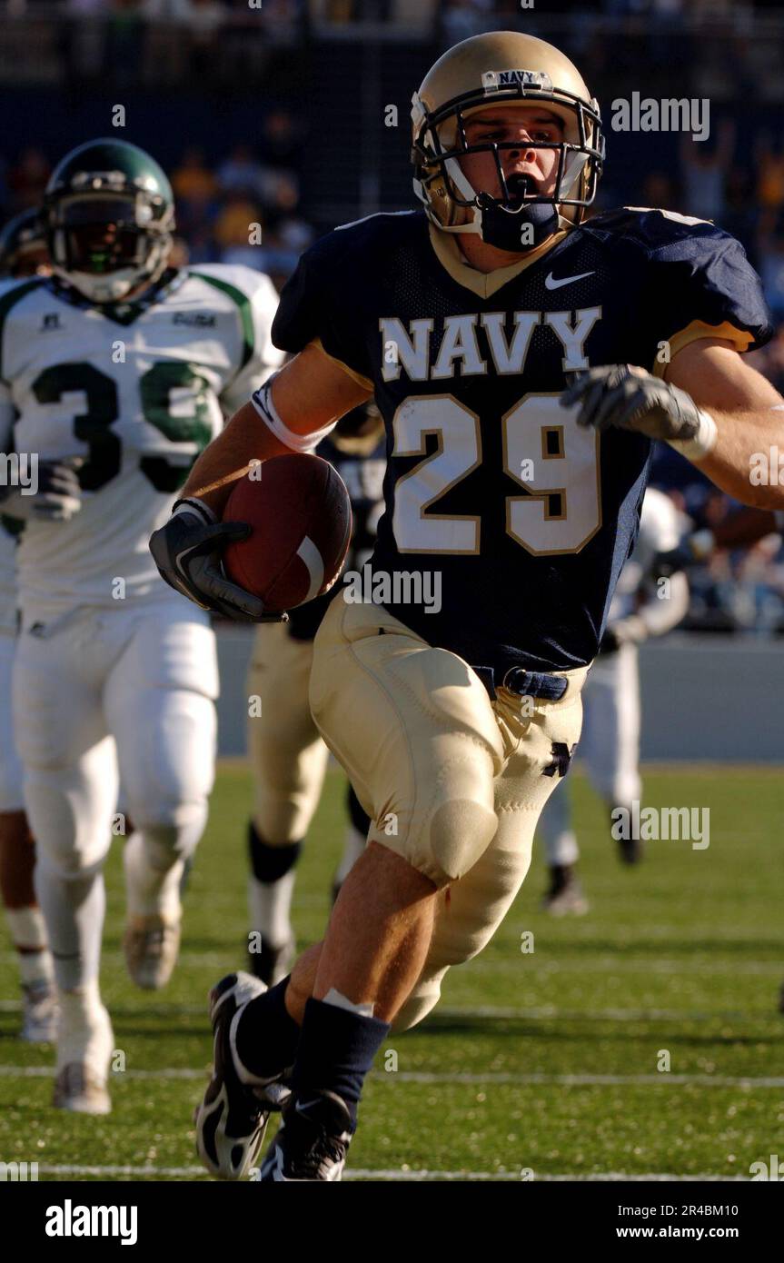 US Navy ) U.S. Naval Academy Midshipman 1st Class (29) crosses the goal ...