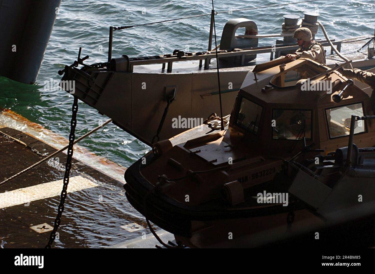 US Navy A Logistical Amphibious Recovery Craft (LARC) amphibious ...