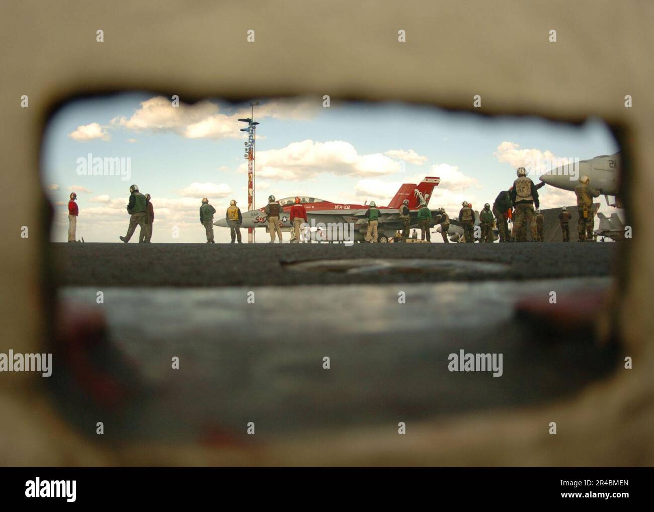 US Navy A F-A-18F Super Hornet, assigned to the Diamondbacks of Strike ...