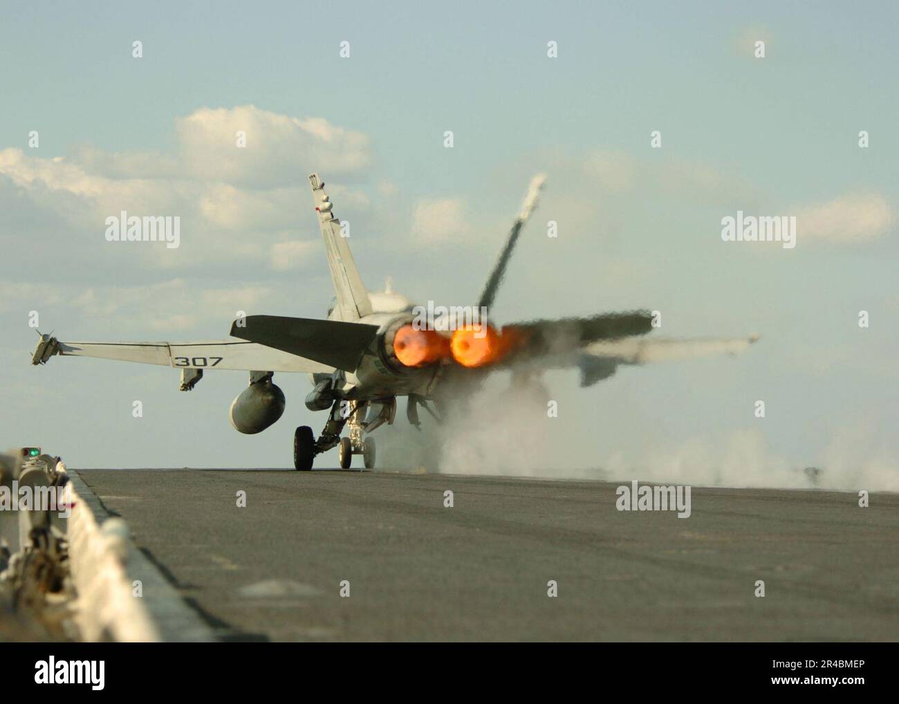 US Navy An F-A-18C Hornet, assigned to the Golden Dragons of Strike ...