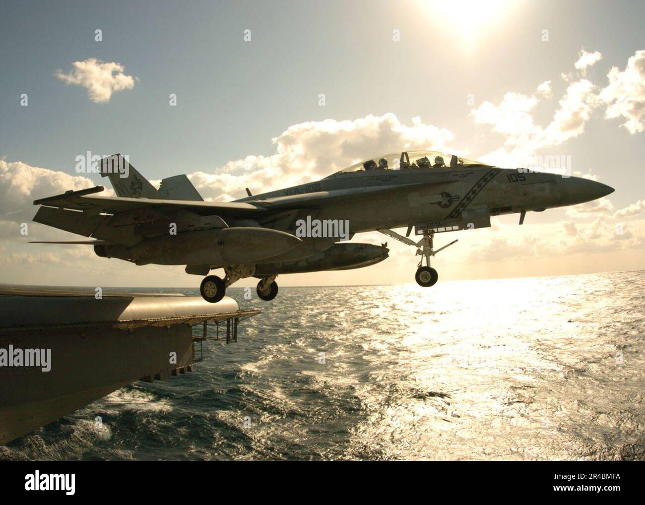 US Navy An F-A-18F Super Hornet, assigned to the Diamondbacks of Strike ...