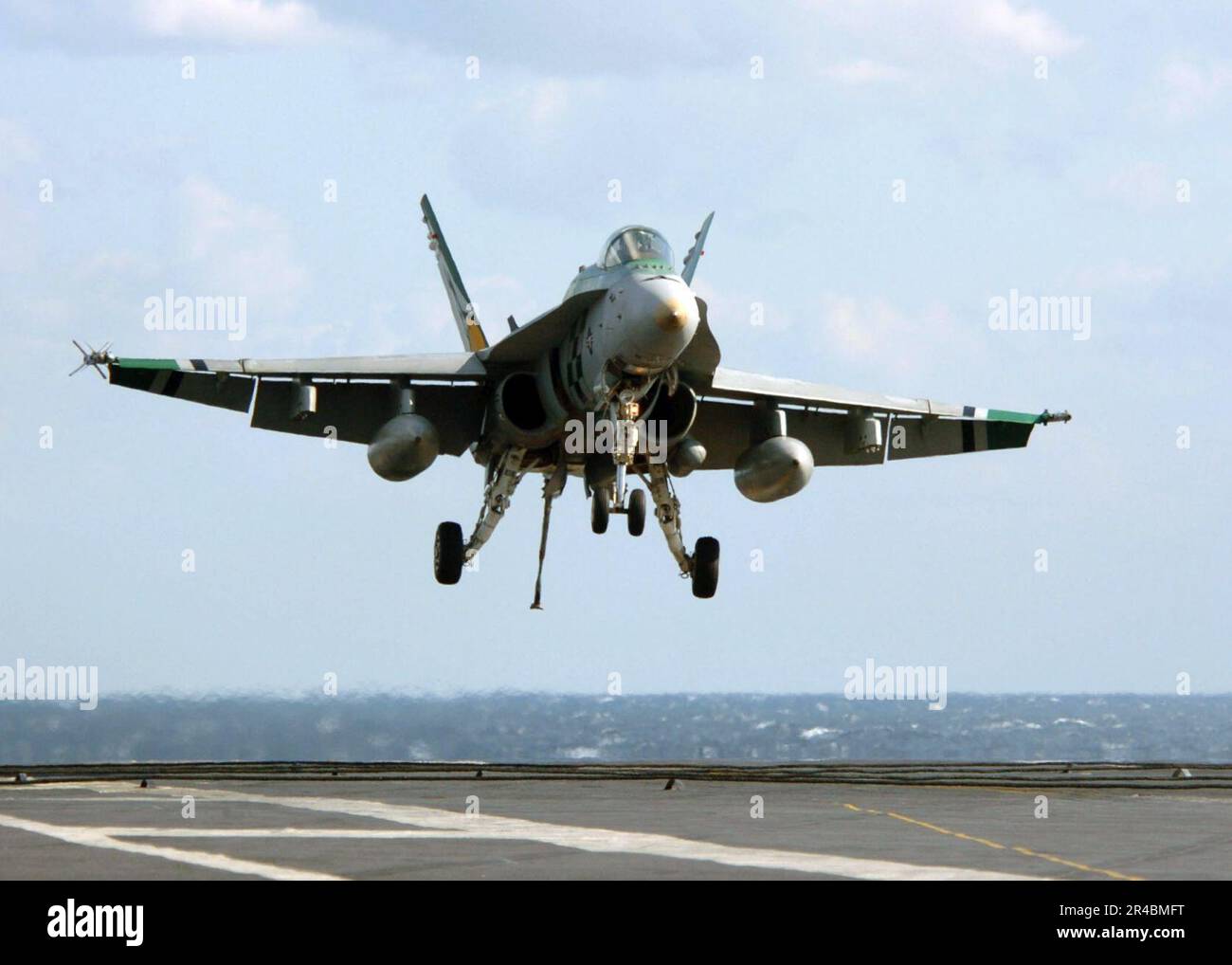 US Navy An F-A-18C Hornet, assigned to the Dambusters of Strike Fighter ...