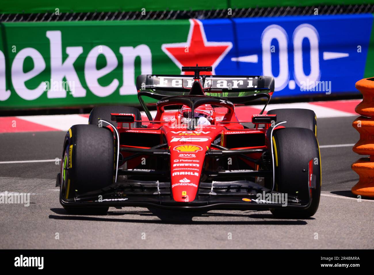 Charles Leclerc of Scuderia Mission Winnow Ferrari drive his single ...