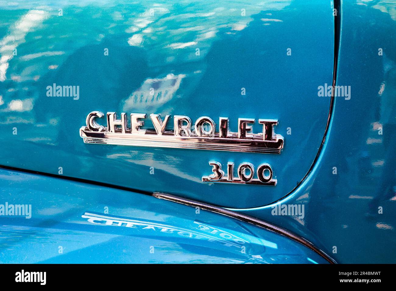 Logo of the Chevrolet 3100, Classic Days, Berlin, Germany Stock Photo ...