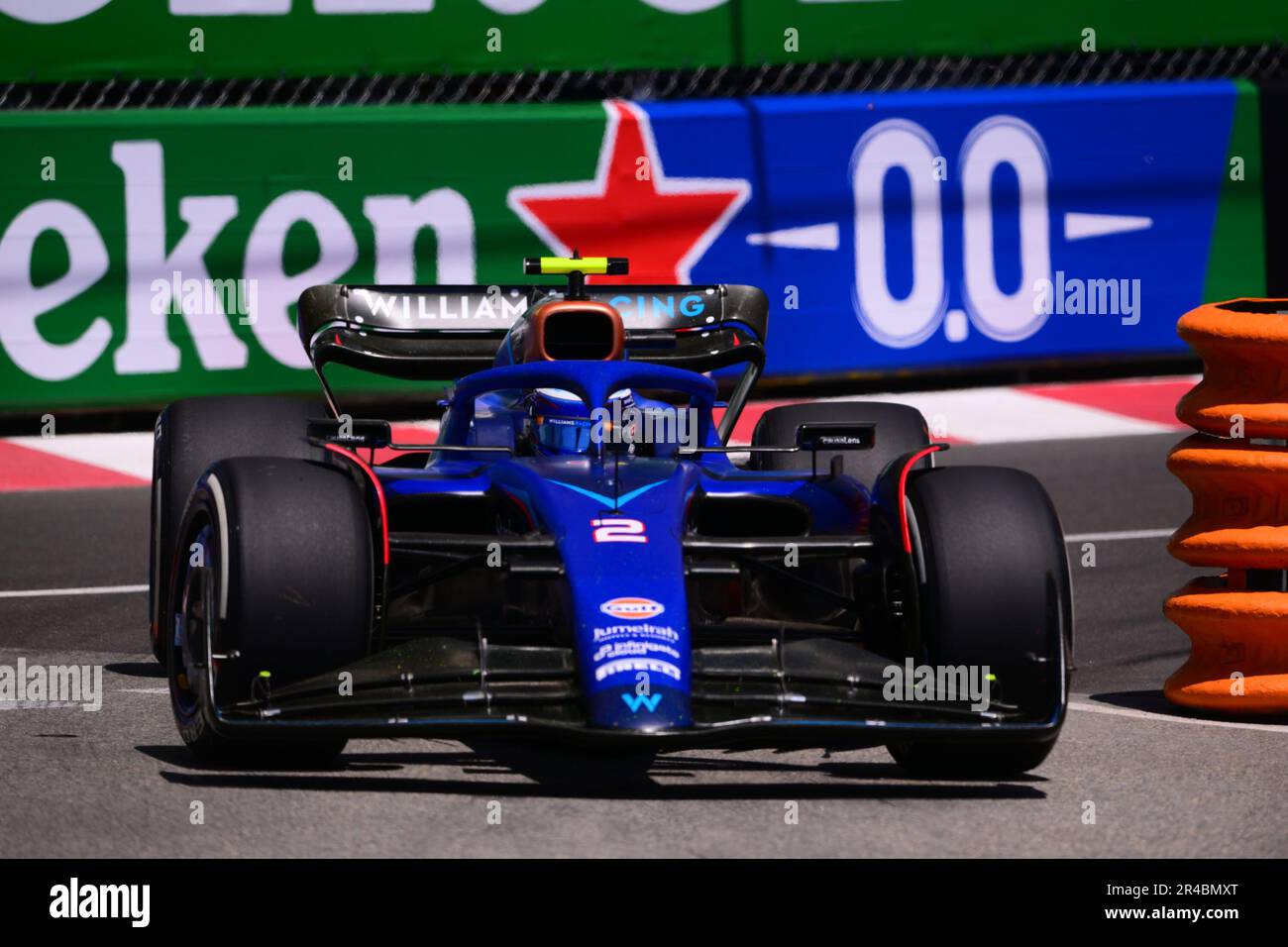 Logan Sergeant of Williams Racing drive his single-seater during free ...