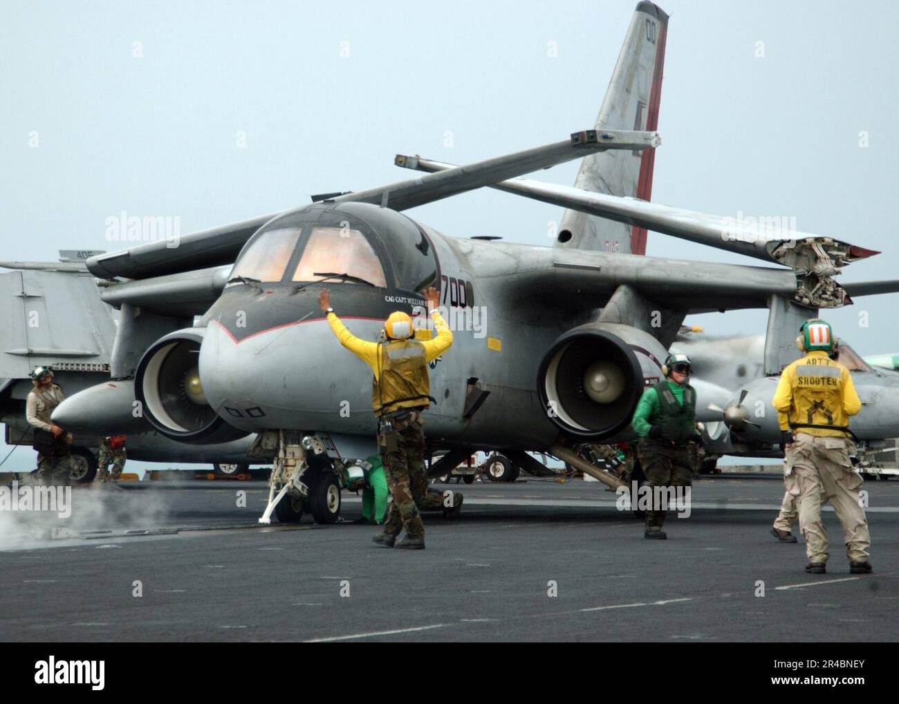 US Navy An S-3B Viking, assigned to the Scouts of Sea Control Squadron ...