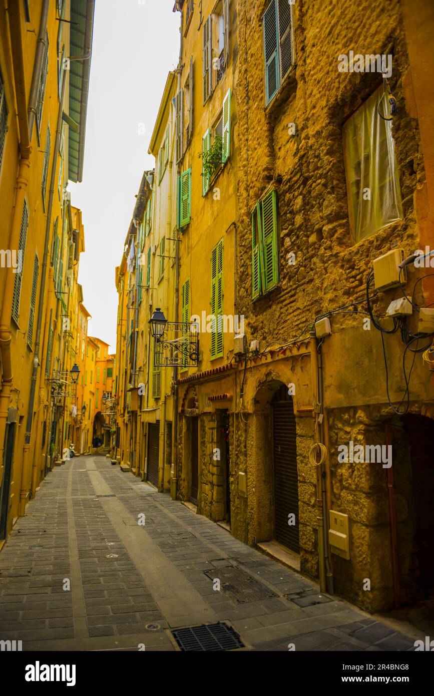 Old Town, Menton, Provence-Alpes-Cote d'Azur, France Stock Photo - Alamy