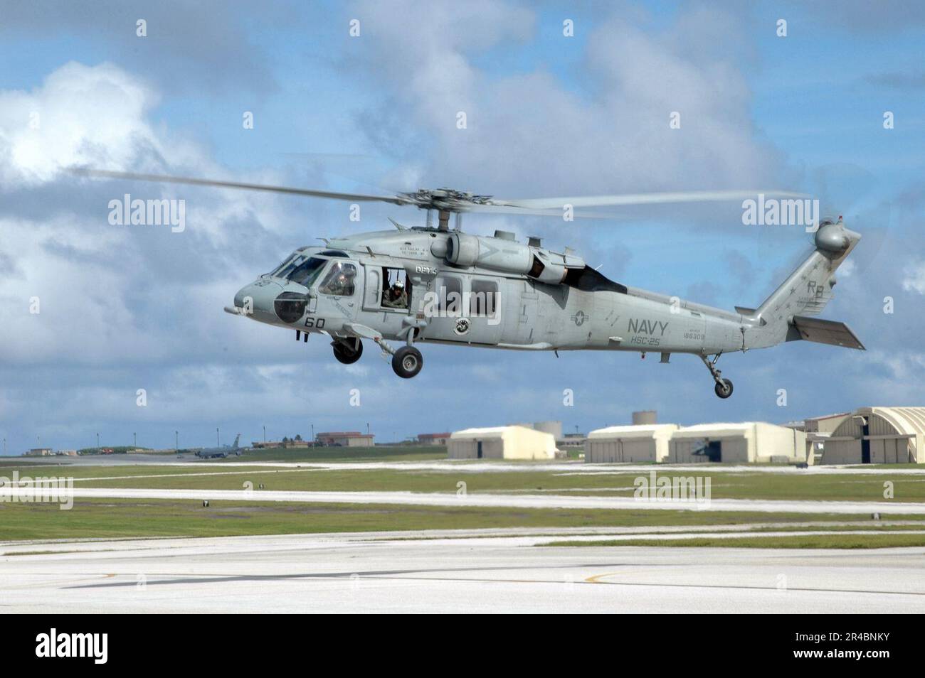 US Navy A U.S. Navy MH-60S Seahawk helicopter, assigned to the Island Knights of Helicopter Sea ...