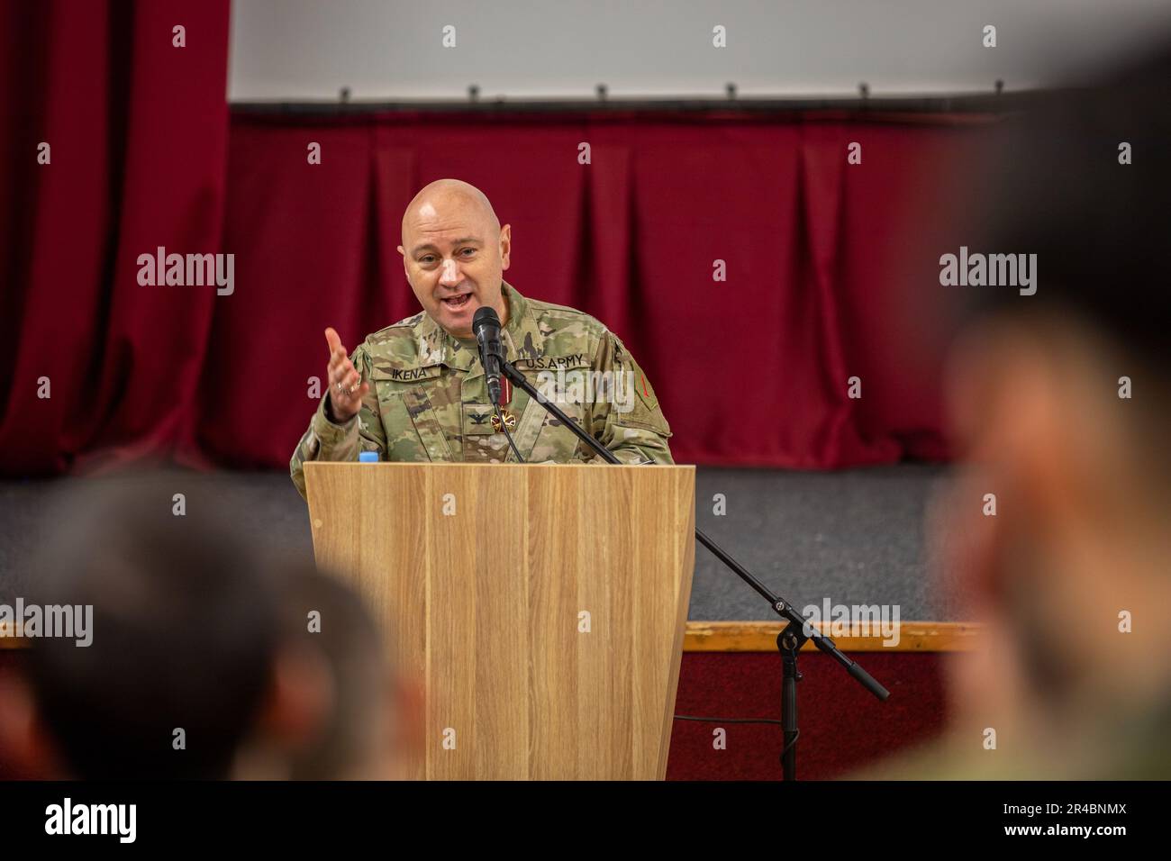 U.S. Army Col. Richard Ikena Jr., commander of the 1st Infantry ...