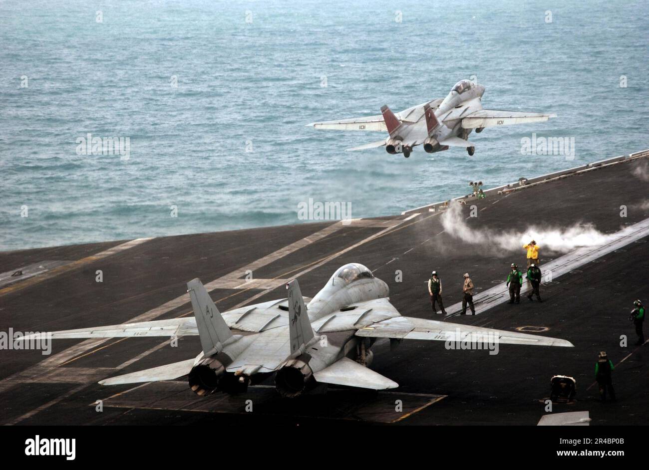 US Navy An F-14D Tomcat assigned to the Tomcatters of Fighter Squadron ...