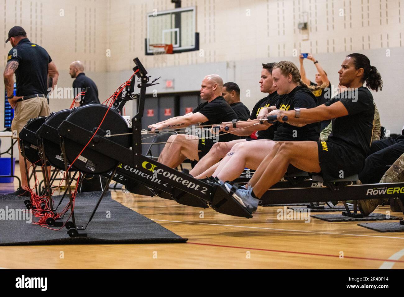 U.S. Army 1st Lt Anna Walker practices swimming events during the U.S ...
