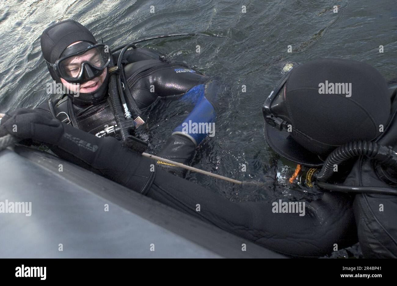 US Navy U.S. Navy Aviation Ordnanceman 1st Class left, and Chief Sonar ...