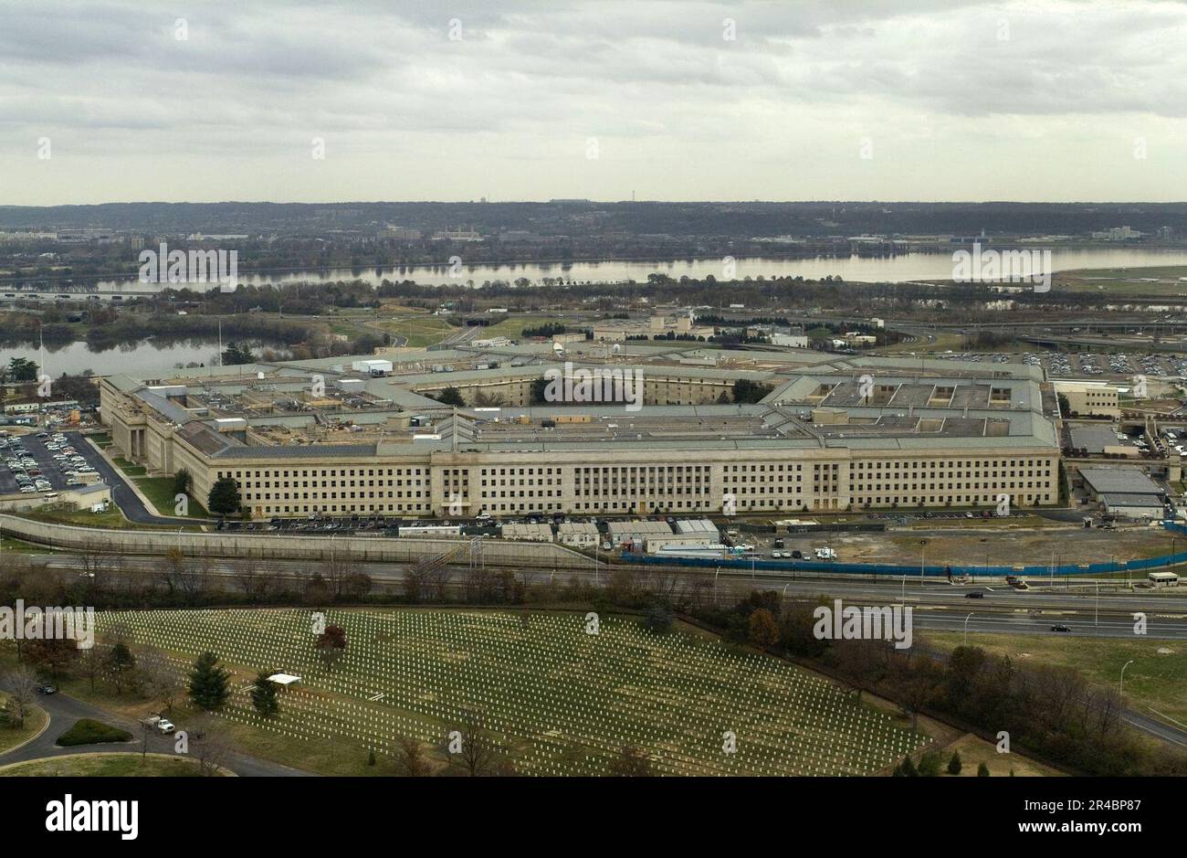 US Navy An aerial view of the headquarters of the United States ...