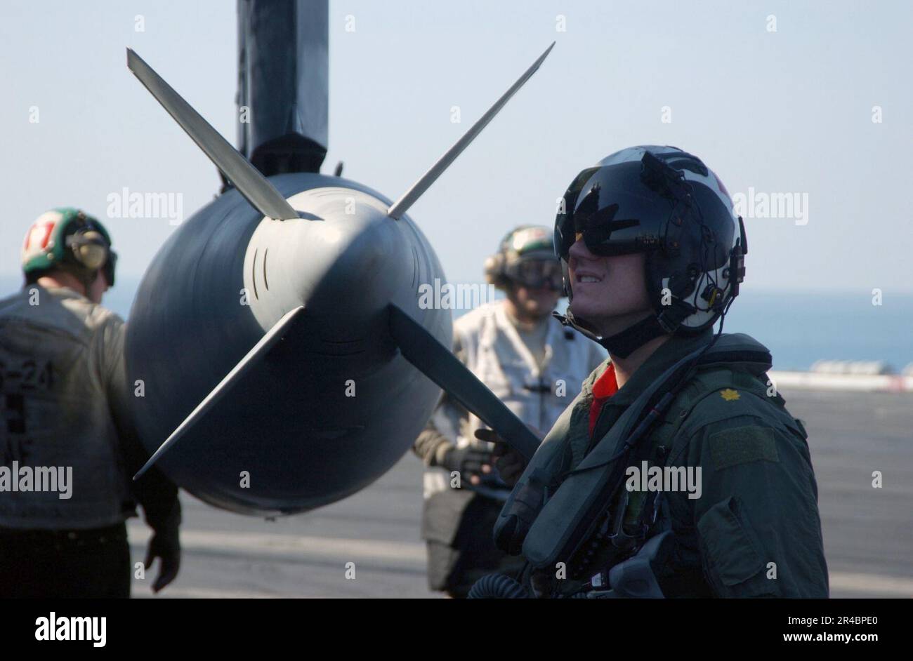 US Navy A pilot assigned to the Scouts of Sea Control Squadron Two Four ...