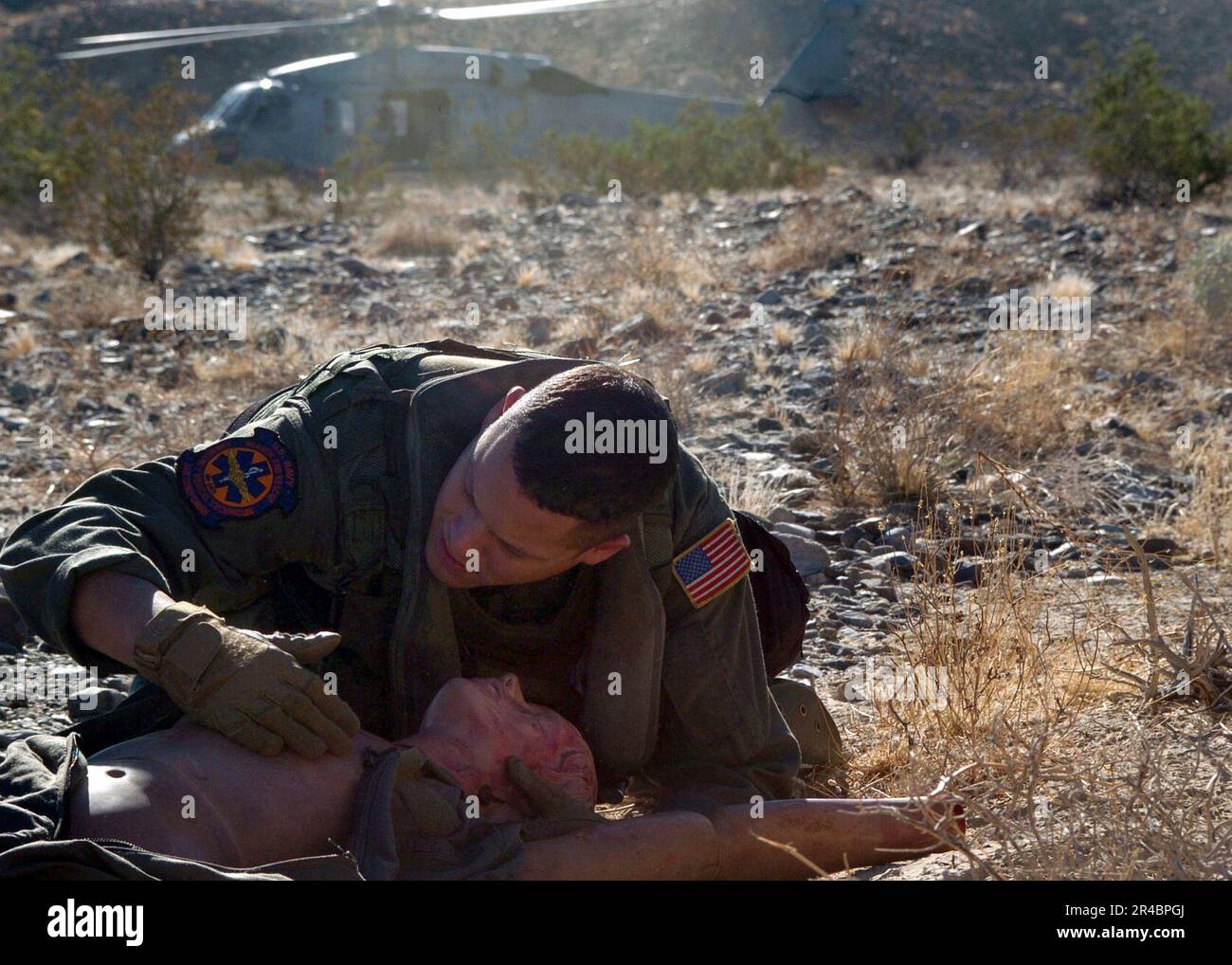 US Navy Hospital Corpsman 2nd Class assigned to Helicopter Sea Combat ...