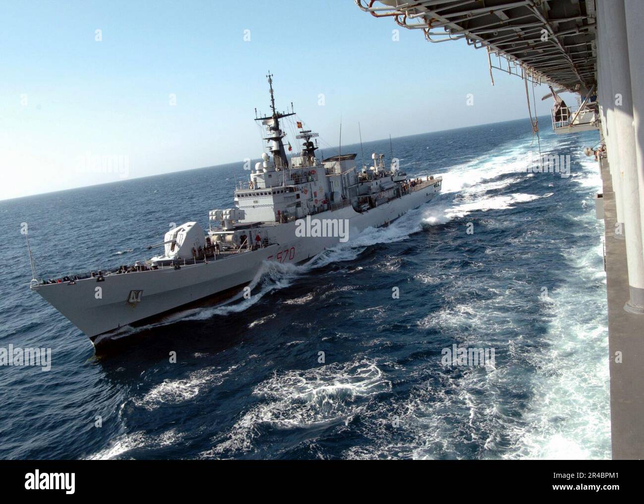 US Navy The Italian frigate ITS Maestrale (F570) makes her approach ...