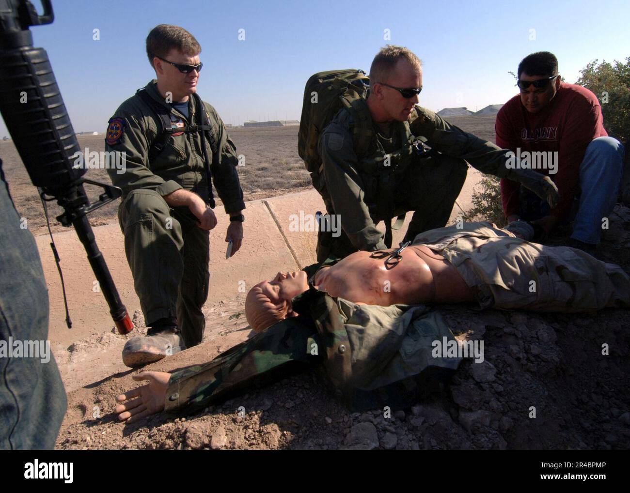 US Navy U.S. Navy Hospital Corpsman 1st Class assigned to Helicopter ...