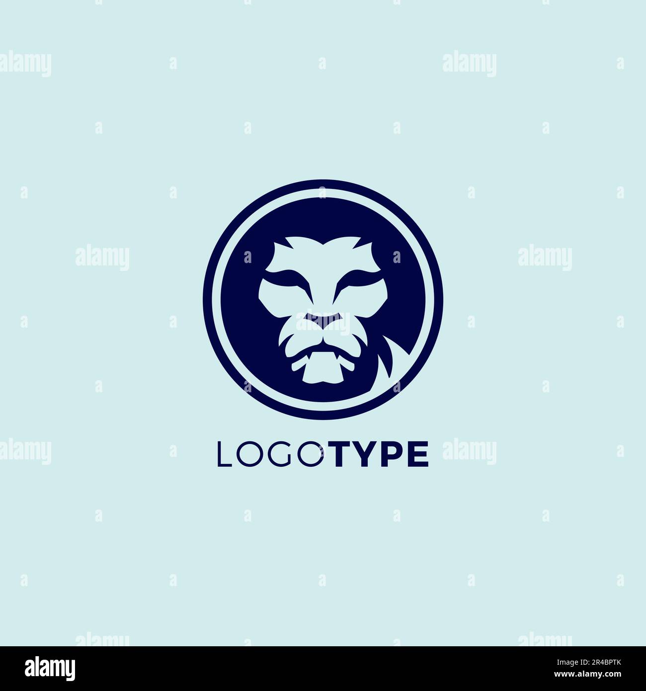 Lion Logo Simple. Lion Head Emblem. Animal Icon Stock Vector Image ...