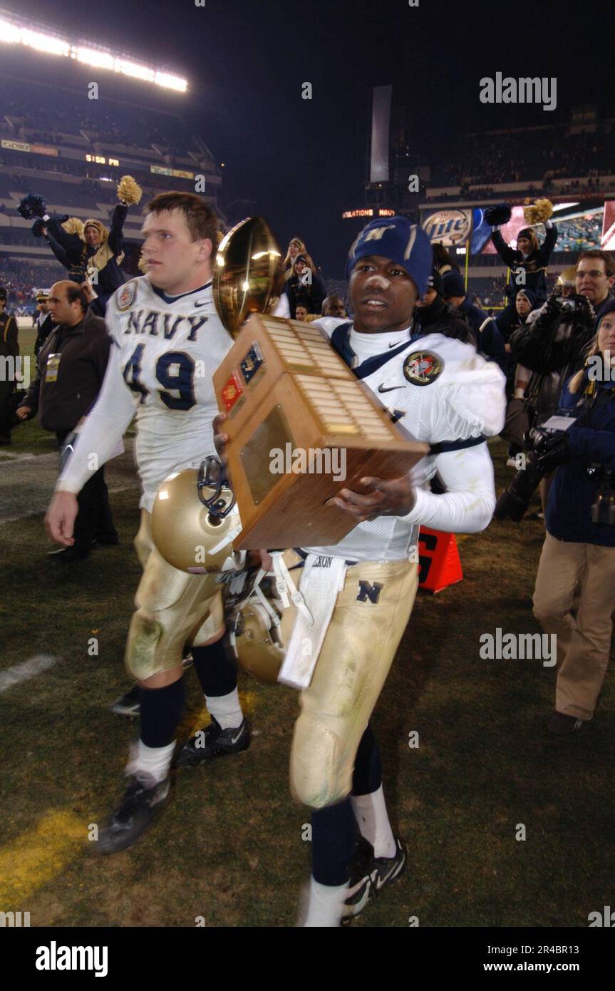 US Navy U.S. Naval Academy Midshipman and game MVP, carries the ...