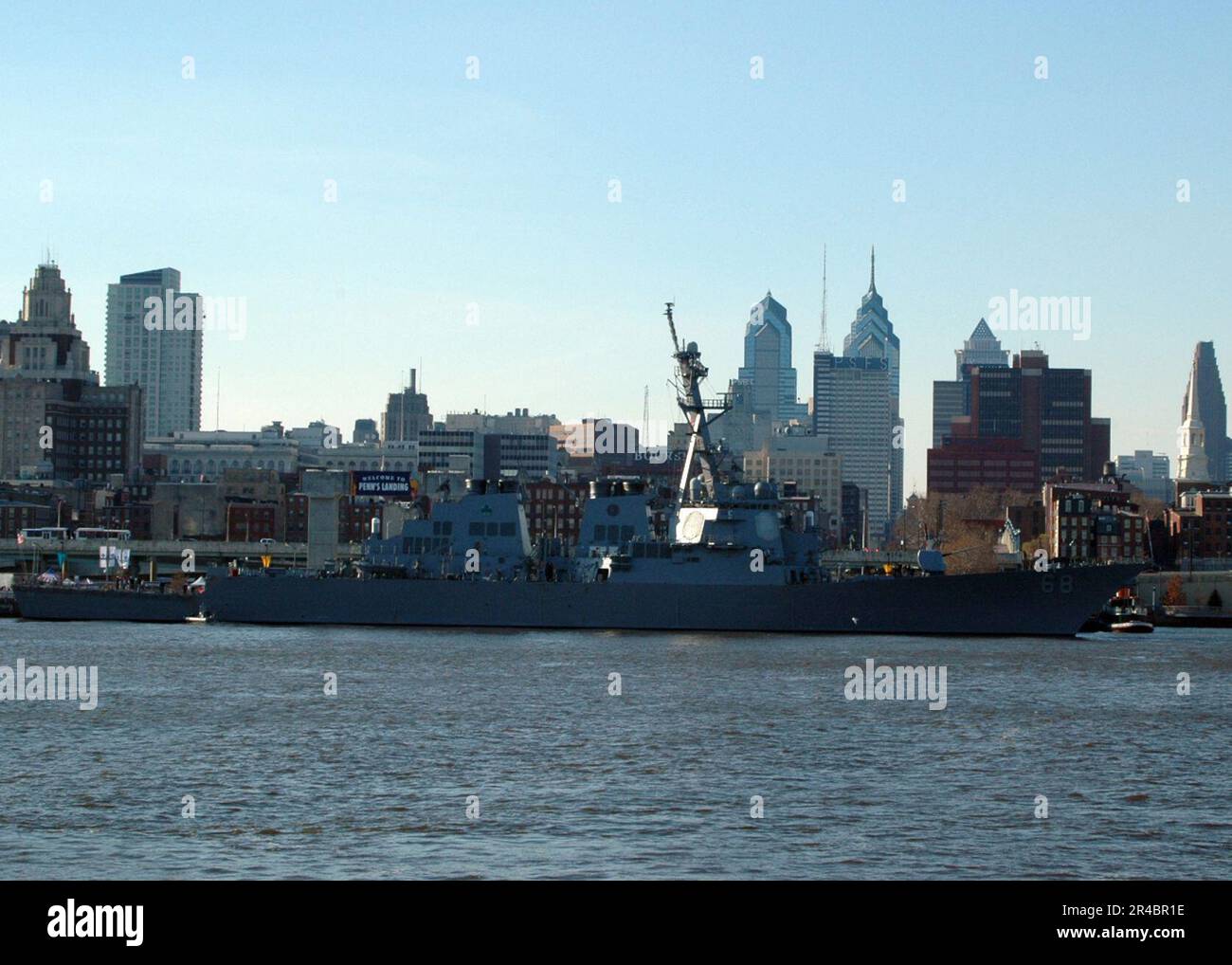 US Navy The guided missile destroyer USS The Sullivans is moored at ...