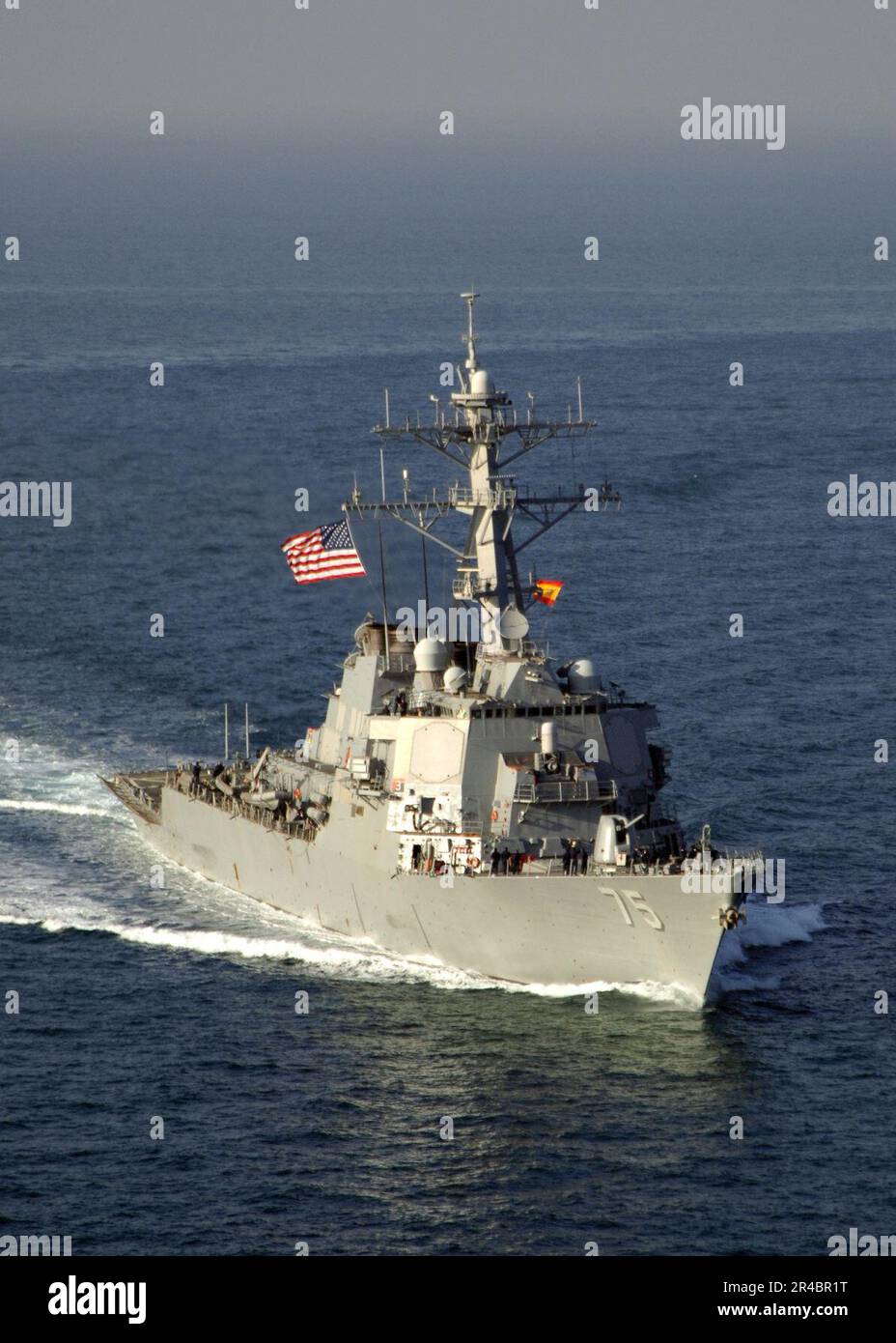 US Navy The guided missile destroyer USS Donald Cook (DDG 75) sails ...