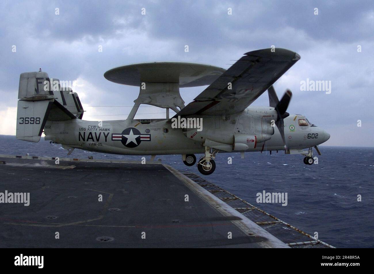 US Navy An E-2C Hawkeye, assigned to Carrier Airborne Early Warning ...