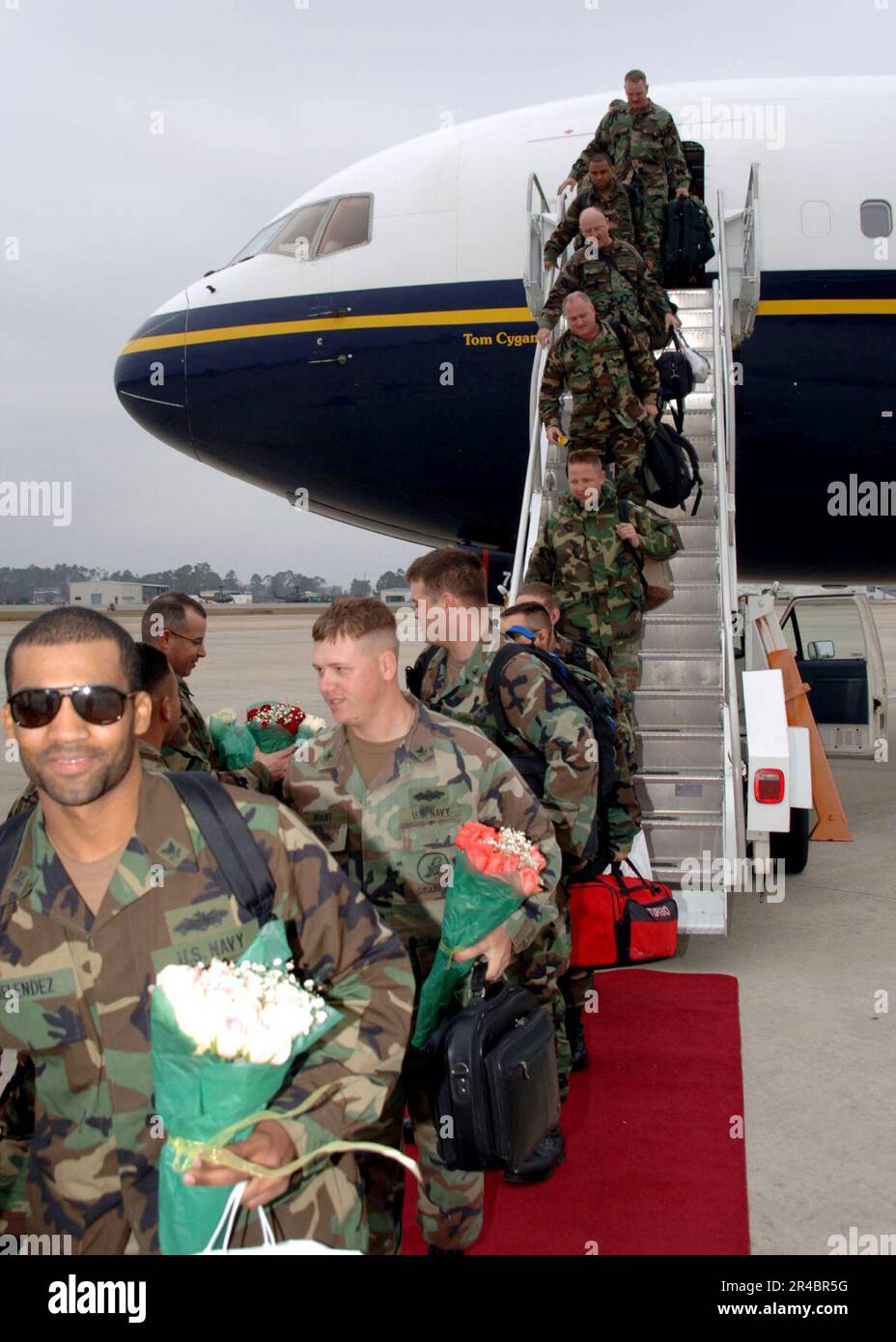 US Navy New fathers assigned to Naval Mobile Construction Battalion ...