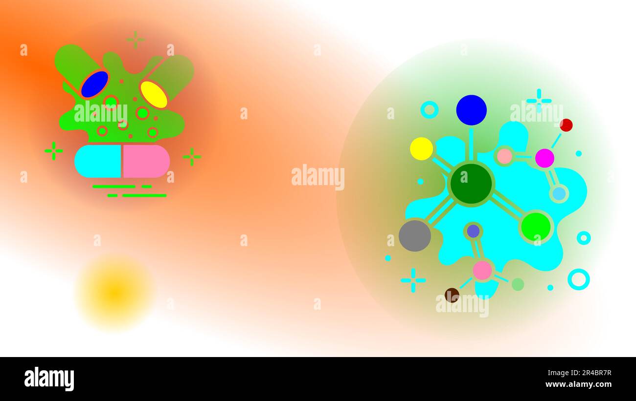 Illuminated Green Abstract Circle of Technology. A vibrant green ...