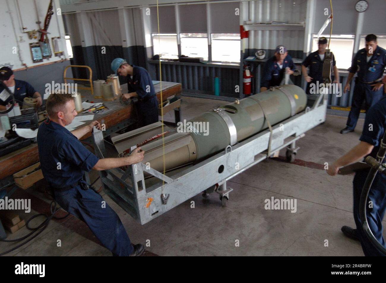 US Navy Mineman 1st Class left, and Mineman 2nd Class right, begin ...