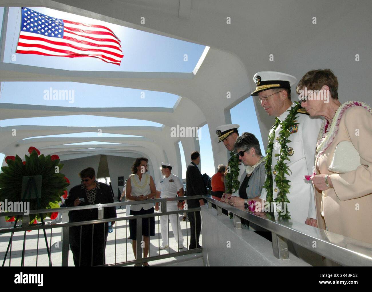 US Navy Chief of Naval Operations Adm. Mike Mullen prepares to toss a ...