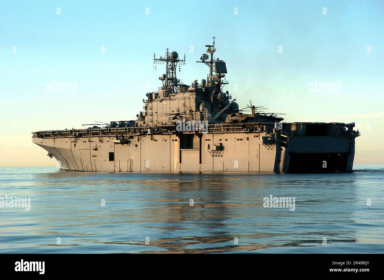 US Navy The amphibious assault ship USS Peleliu (LHA 5) shown underway ...
