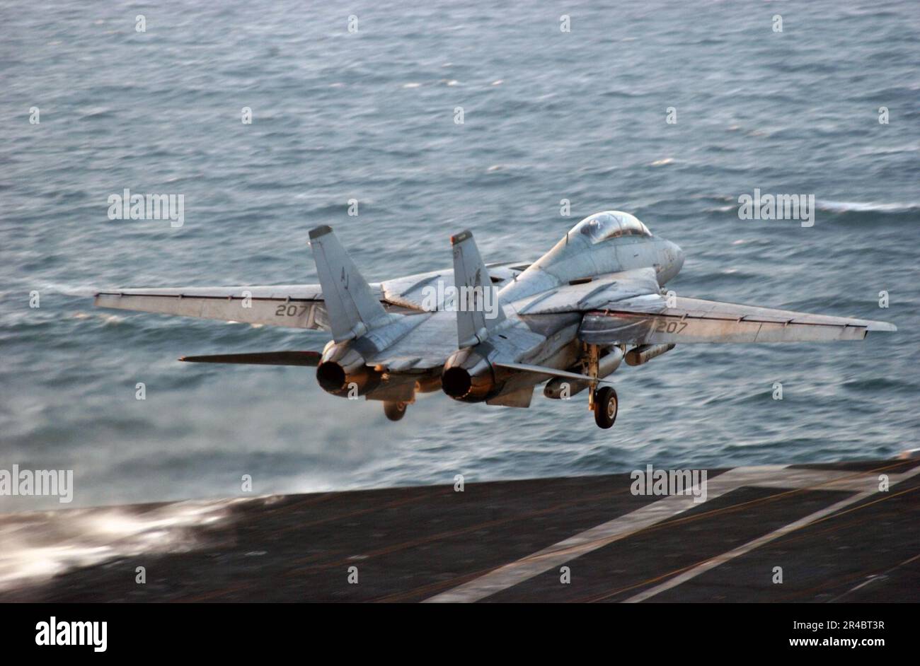 US Navy An F-14D Tomcat assigned to the Blacklions of Fighter Squadron ...