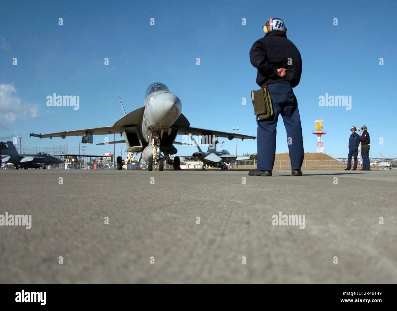 US Navy Airman assigned to the ''Diamondbacks'' of Strike Fighter Squadron One Zero Two (VFA-102 ...