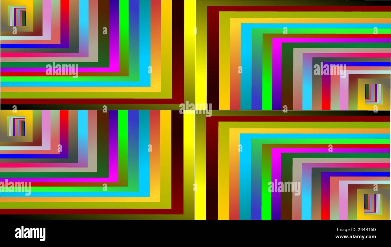 A Spectacularly Colored cubism Flower and triangle. A beautiful flower ...
