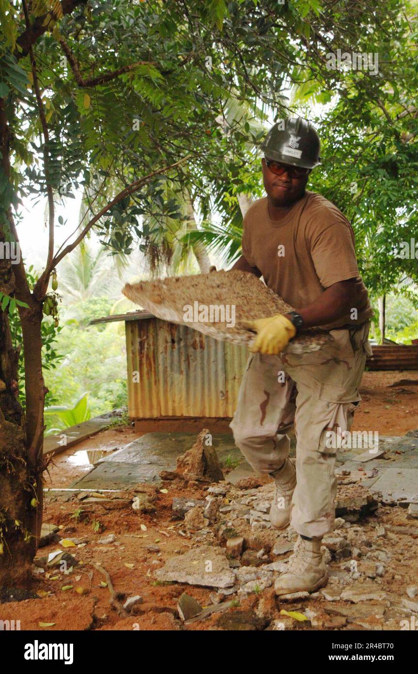 US Navy Utilitiesman 1st Class a U.S. Navy Seabee assigned to Naval ...