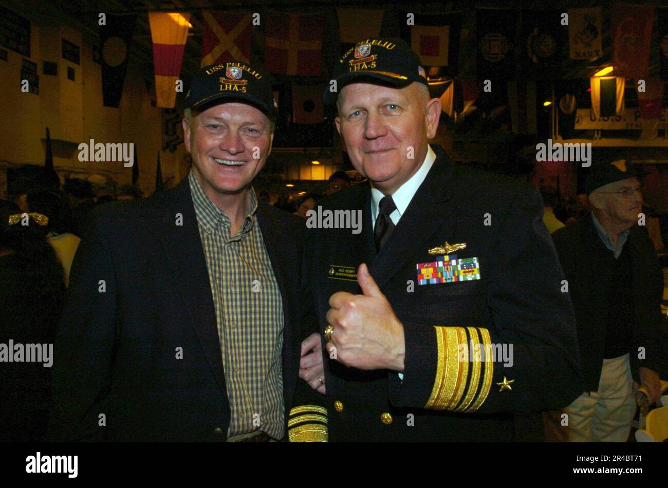 US Navy U.S. Naval Academy Superintendent Vice Adm. Rodney Rempt and ...