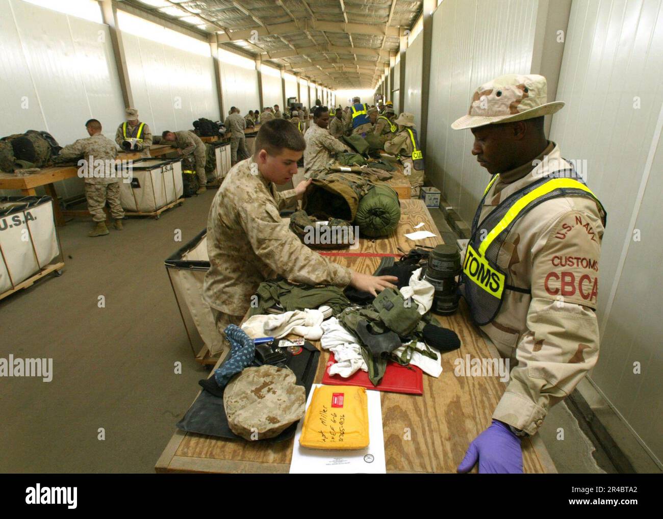 US Navy Aviation Structural Mechanic 2nd Class assigned to Navy Customs ...