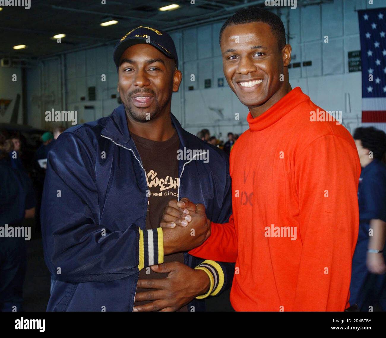 US Navy Comedian Reggie McFadden poses for a photo Stock Photo - Alamy
