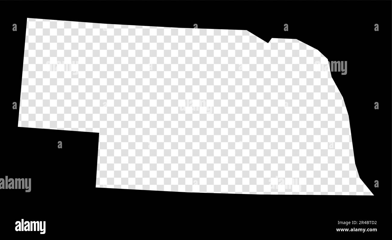 Stencil map of Nebraska. Simple and minimal transparent map of Nebraska ...