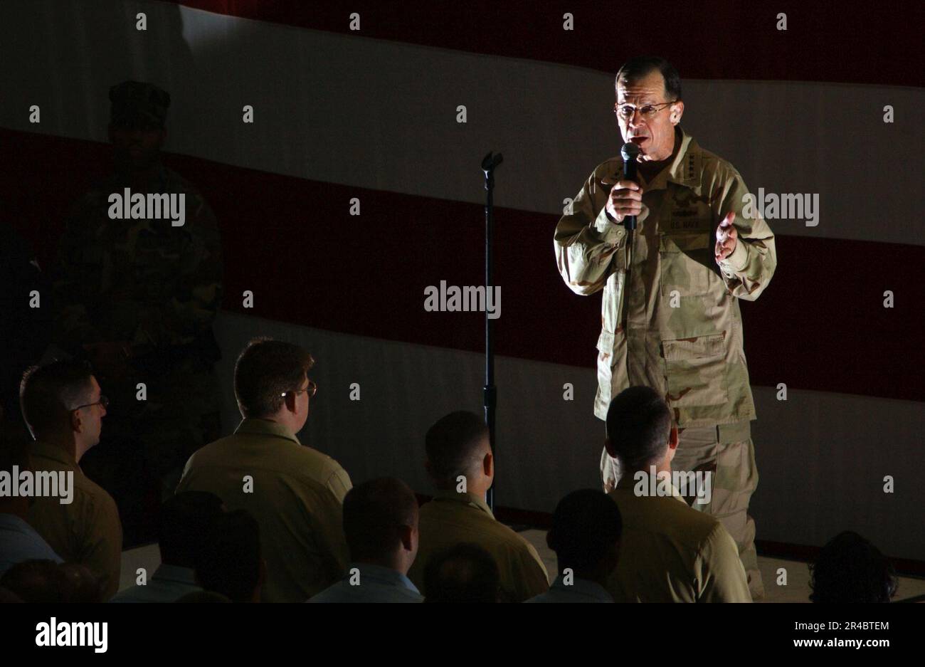 US Navy Chief of Naval Operations (CNO), Adm. Mike Mullen, addresses ...