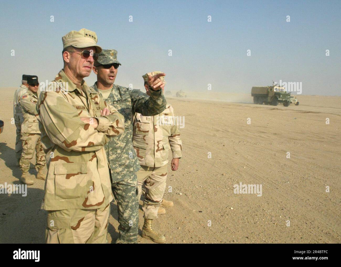 US Navy Chief of Naval Operations (CNO), Adm. Mike Mullen, is briefed ...