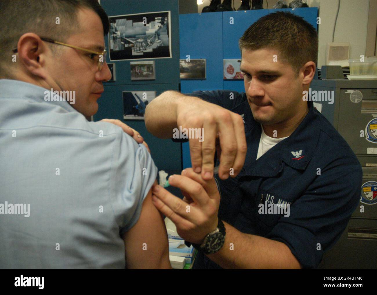 US Navy Hospital Corpsman 3rd Class assigned to Strike Fighter Squadron ...