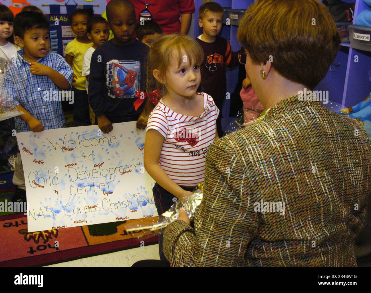 US Navy Linda Winter, wife of Secretary of the Navy Dr. Donald C ...