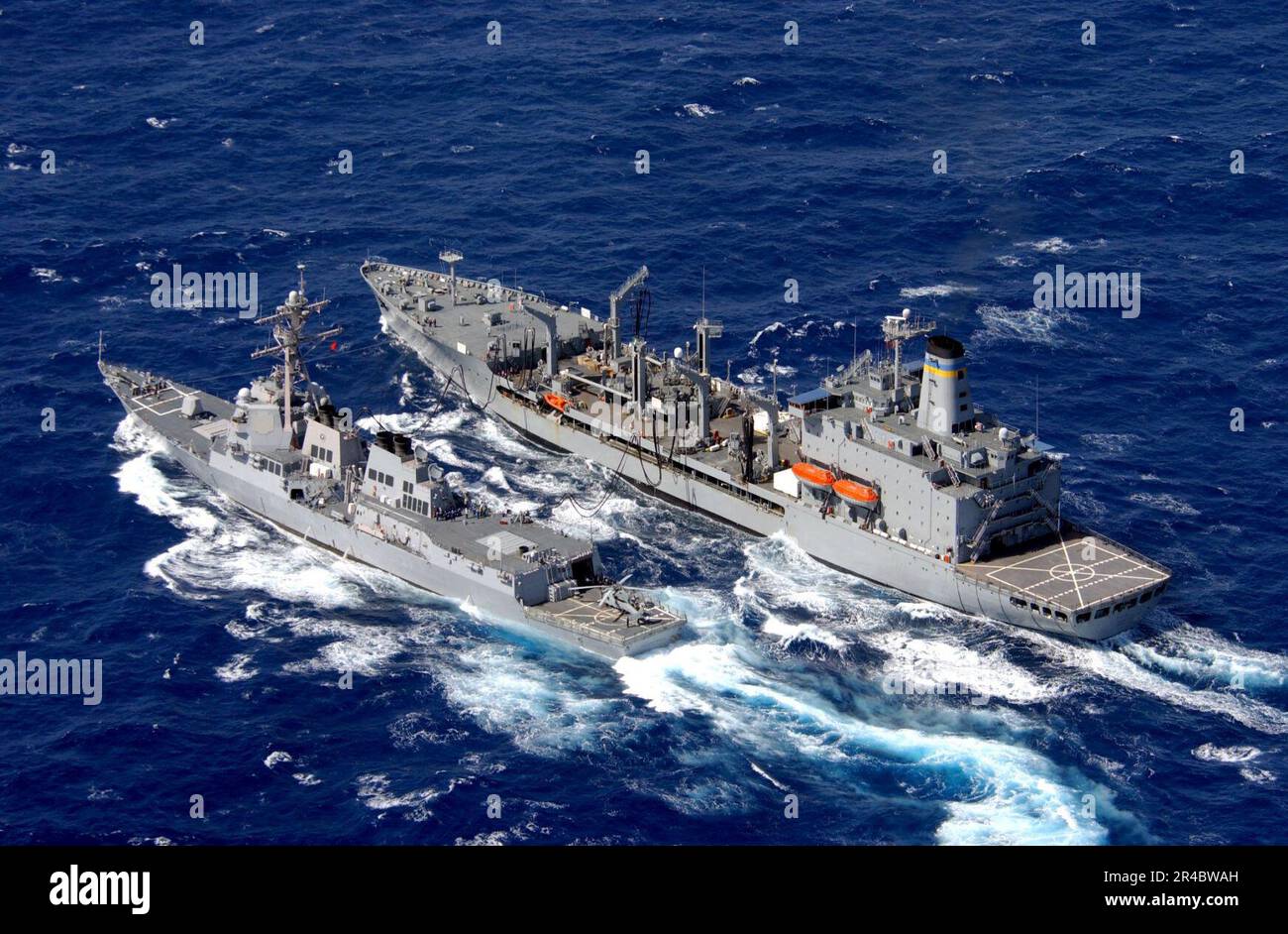 US Navy The U.S. Navy destroyer USS Decatur (DDG 73) comes along side ...