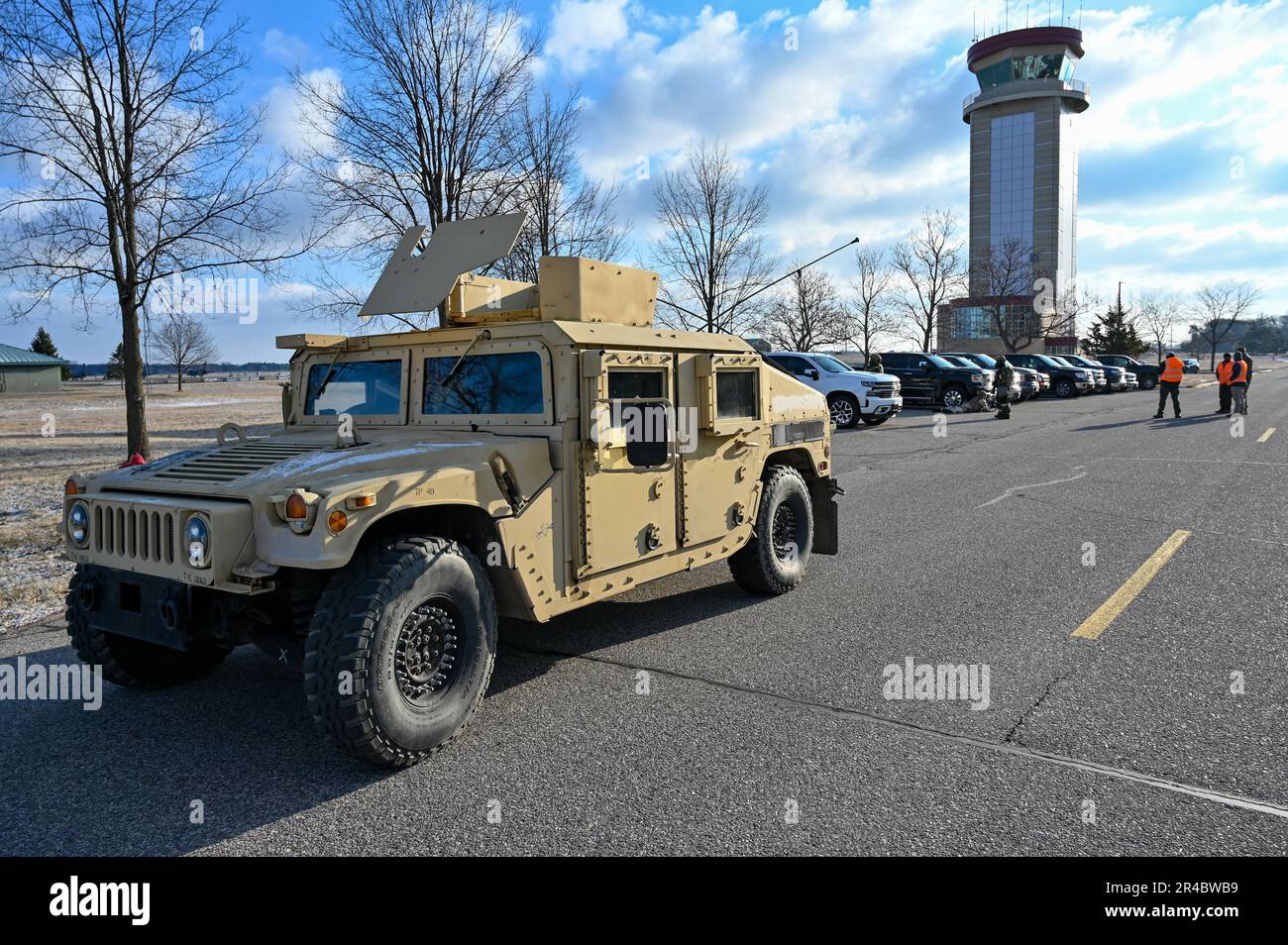 114th Security Forces Squadron Airmen post security and patrol the base ...