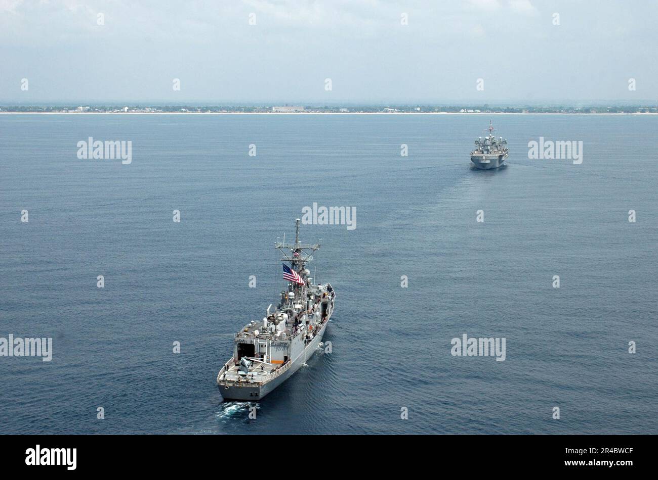 US Navy The U.S. Navy's frigate USS Carr (FFG 52), bottom, and the Sixth Fleet command and ...