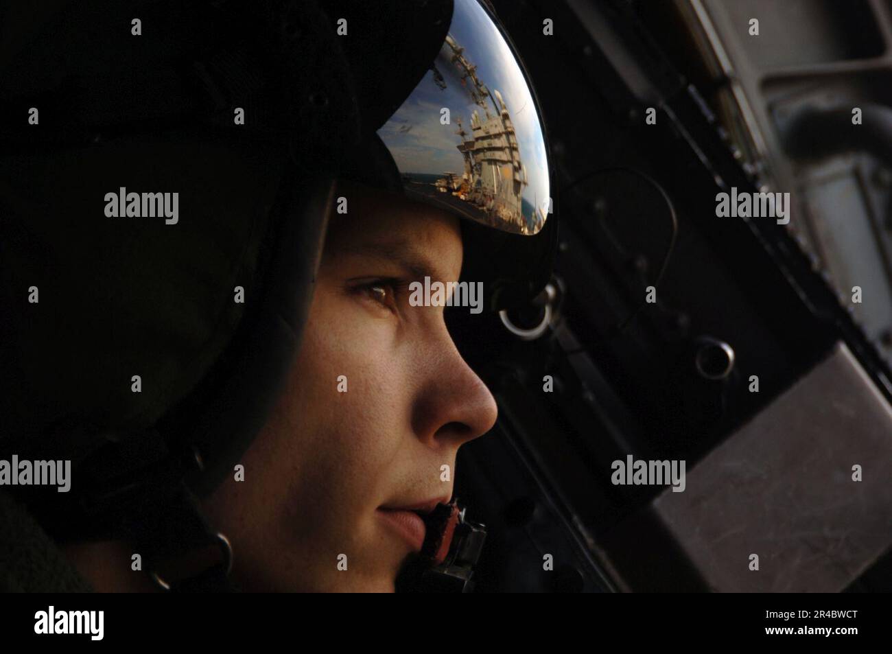 US Navy An aircrew member assigned to the Tridents of Helicopter Anti ...