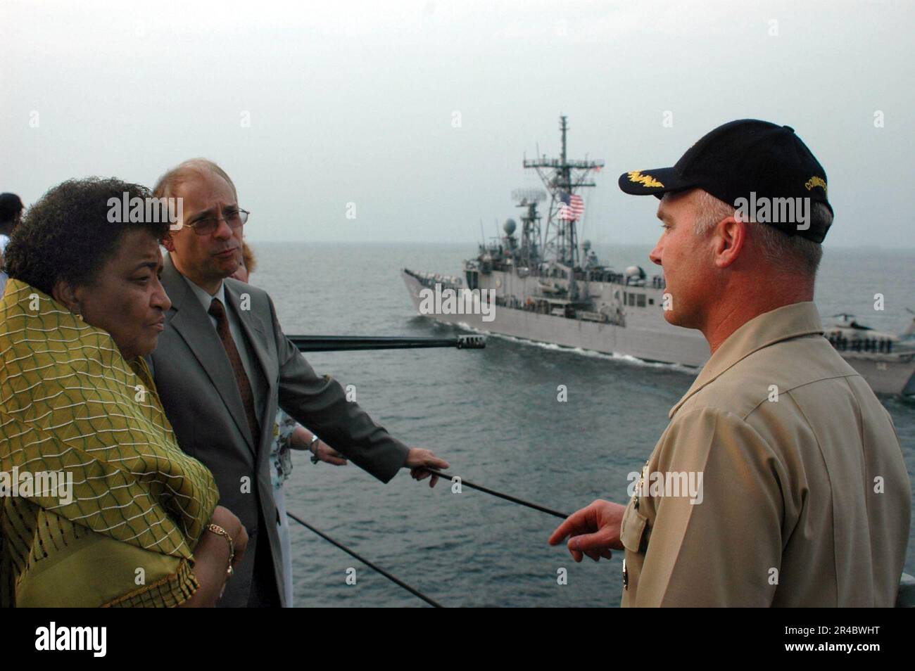 US Navy The newly elected president of Liberia, Ellen Johnson Sirleaf ...