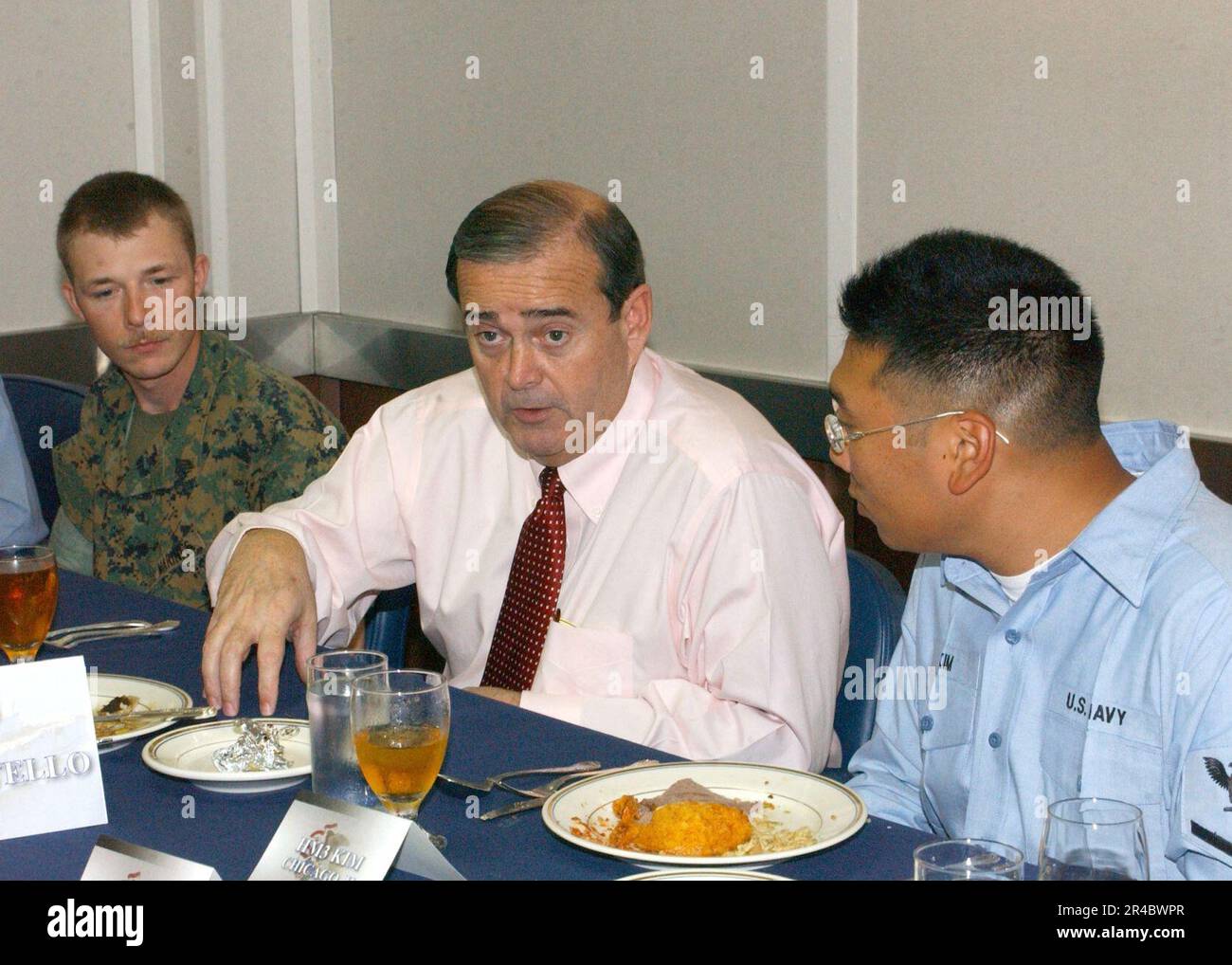 US Navy The Honorable Jerry F. Costello (D-IL) talks with Aviation ...